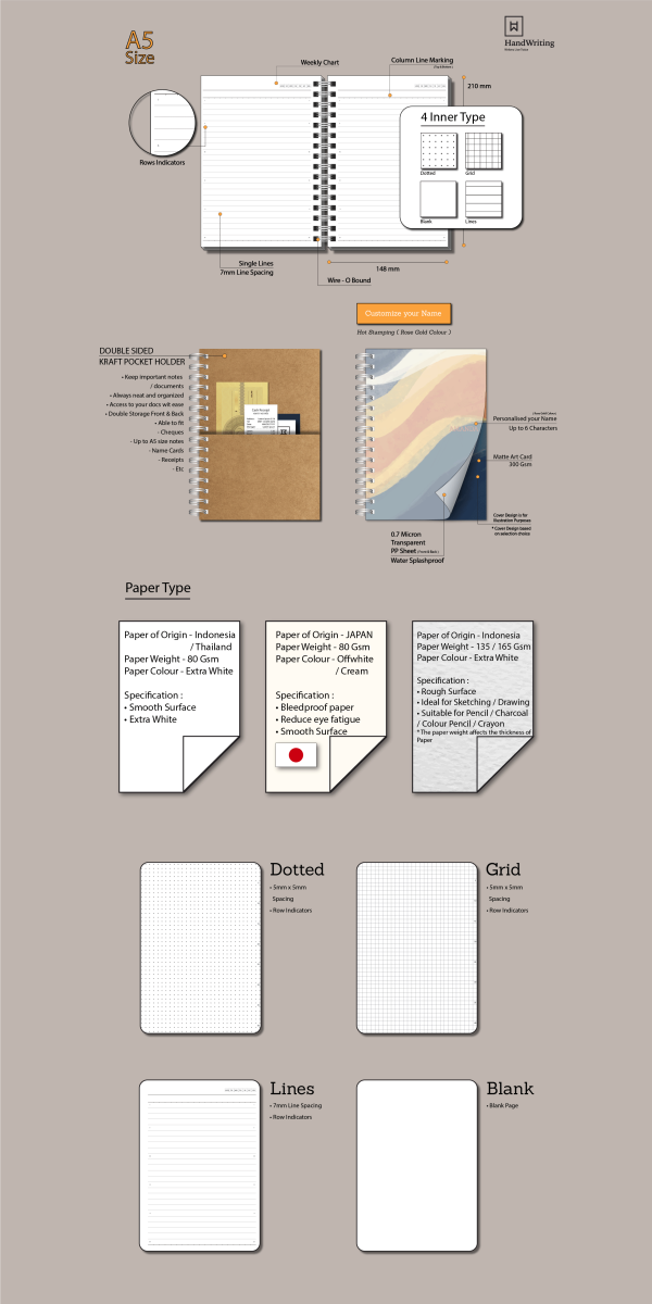 A5 Customize Notebook - Masterprint