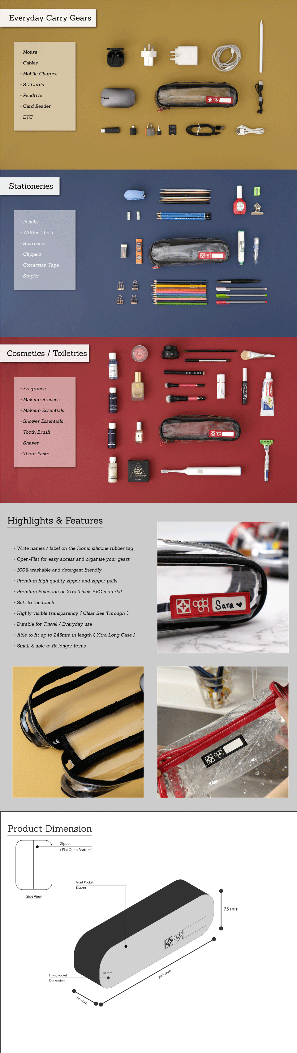 Oblong - Black - Masterprint